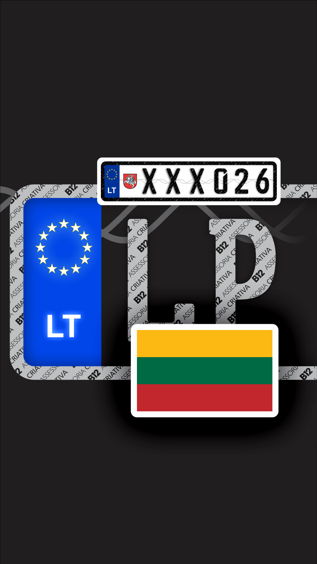 European Vehicle Registration Plate in Vector 100% accurate | Lithu...