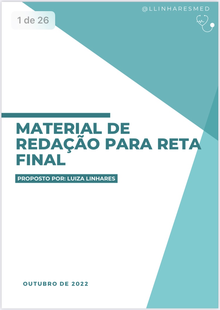 Material de redação para reta final - luiza linhares | Hotmart