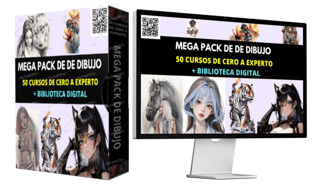 MEGA PACK DE DIBUJO DE CERO A EXPERTO