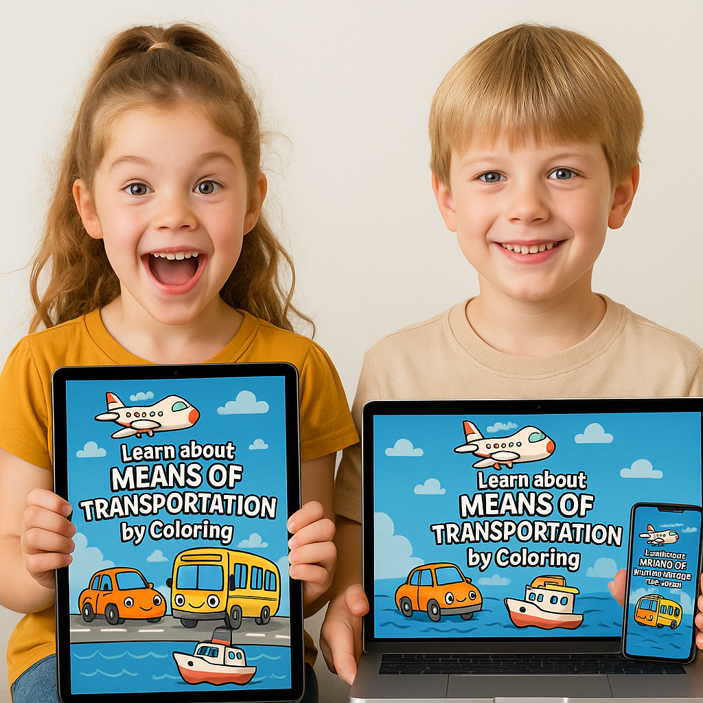 Learn about means of transportation by coloring - Kevin Zapata | H...