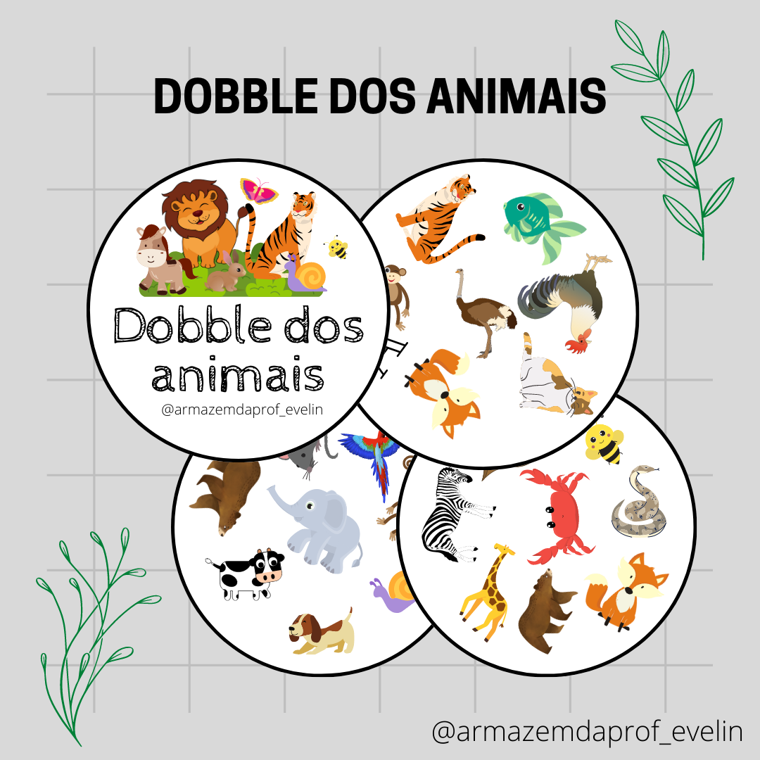 DOBBLE DOS ANIMAIS - Évelin Caroline Wildner | Hotmart