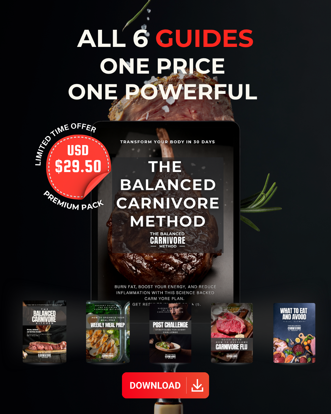 The Balanced Carnivore Method - BUNDLE PACK - 6 GUIDES - Katia Arro...
