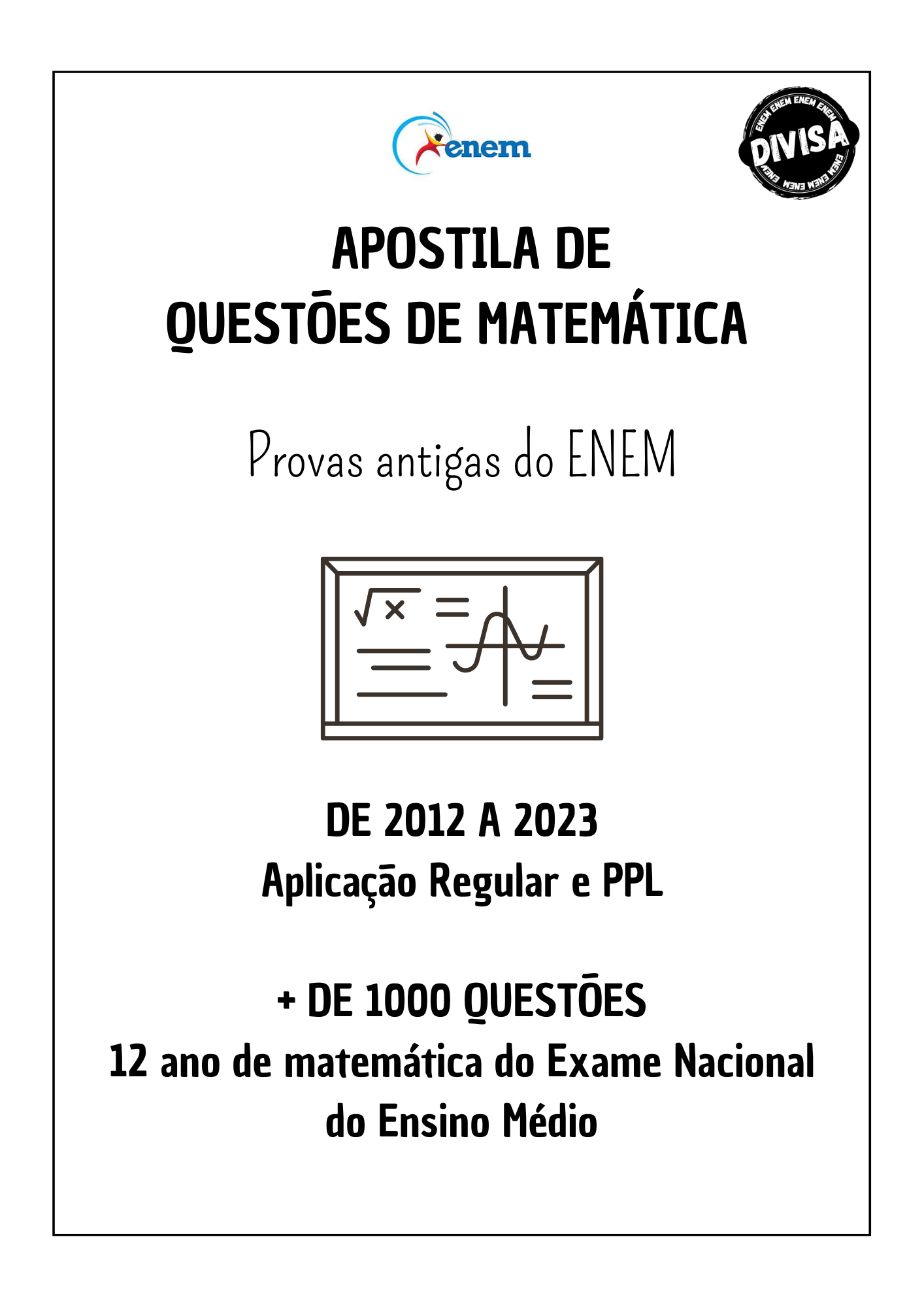 Apostila de Questões de Matemática do ENEM