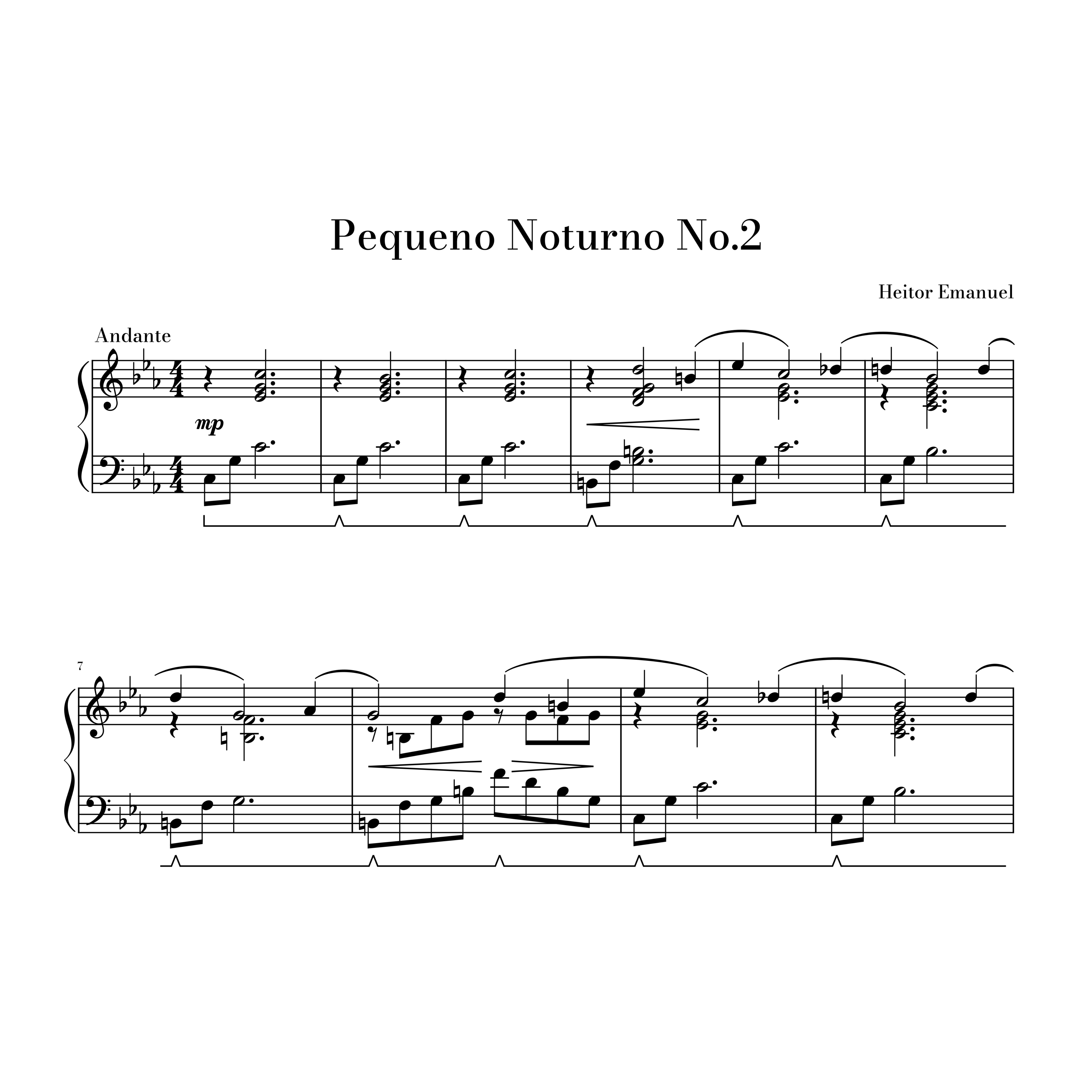 Pequeno Noturno No.2 - Heitor Emanuel (Partitura PDF)