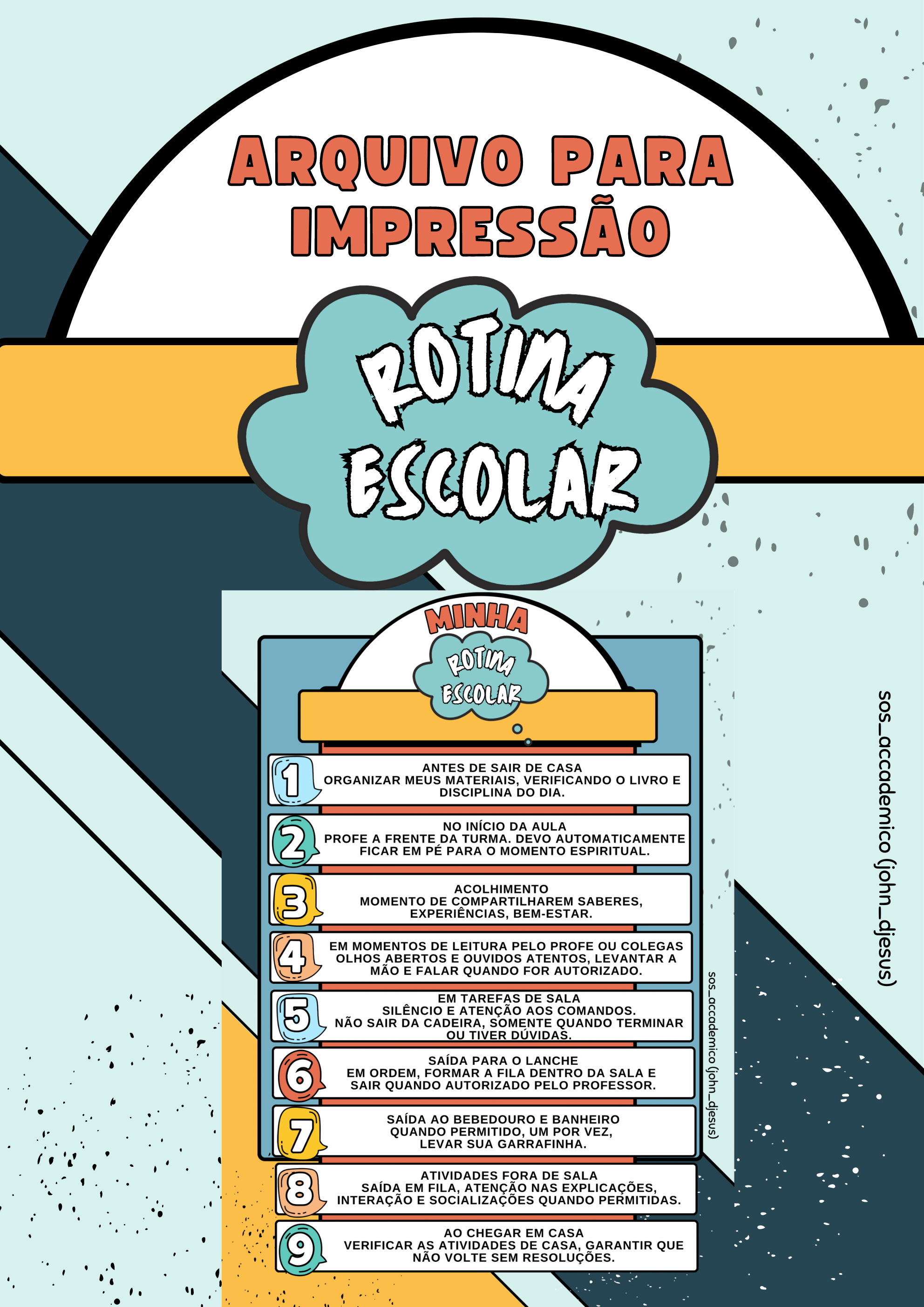 ROTINA ESCOLAR - Jhon Lenon de Jesus Ferreira | Hotmart