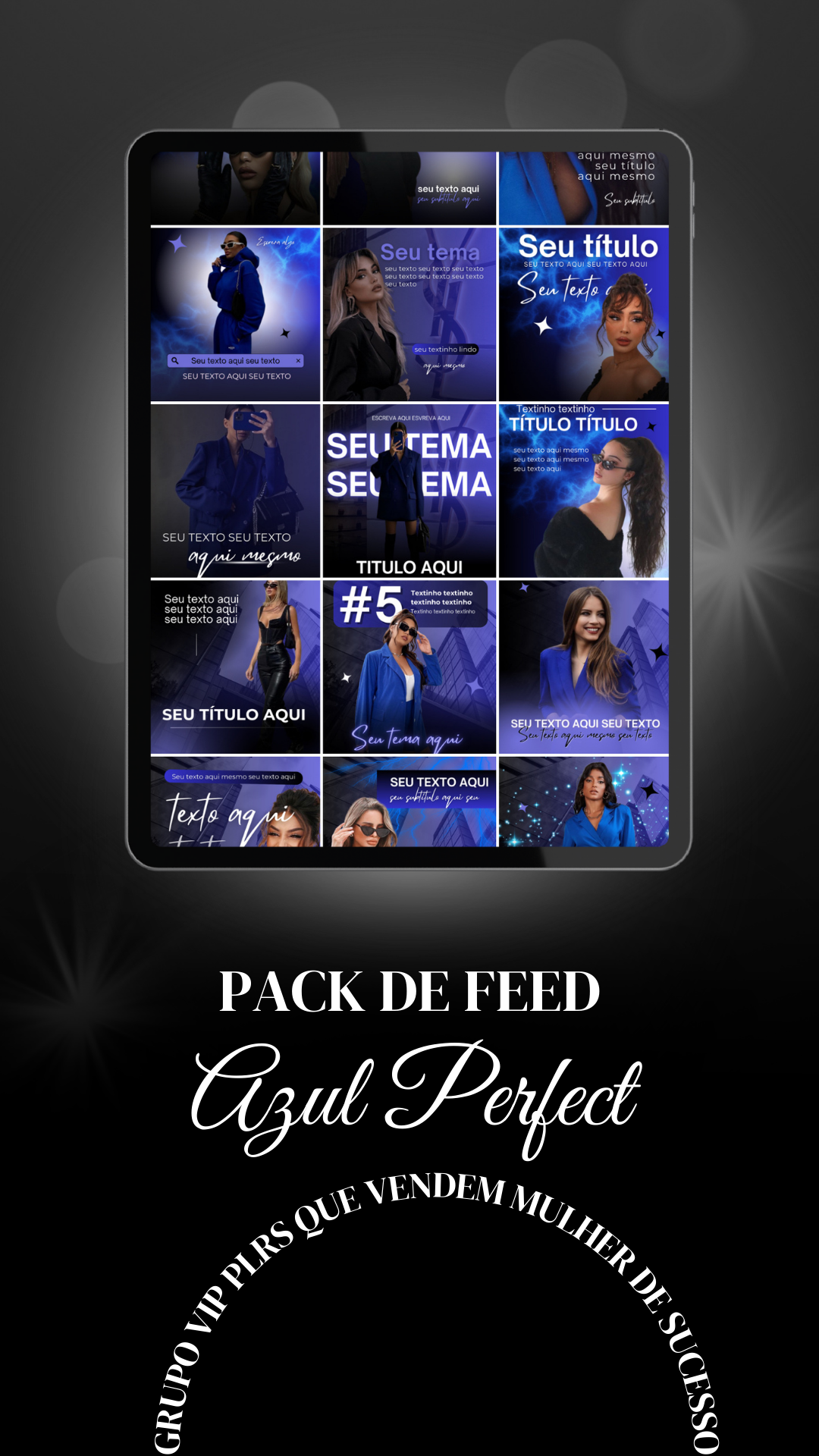 Pack de feed Azul PERFECT - Marília Trindade Veras | Hotmart