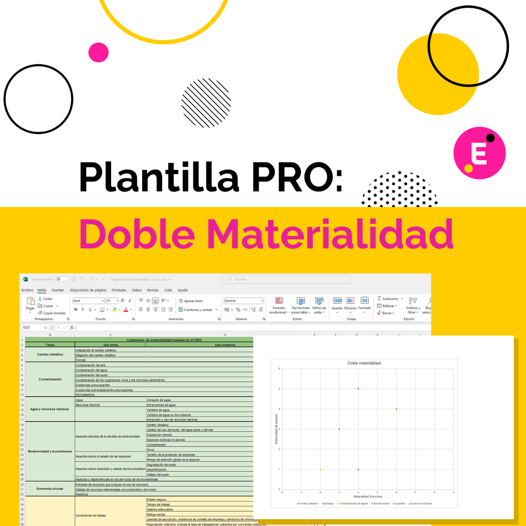 Plantilla PRO para el Análisis de Doble Materialidad en Excel - Pau...