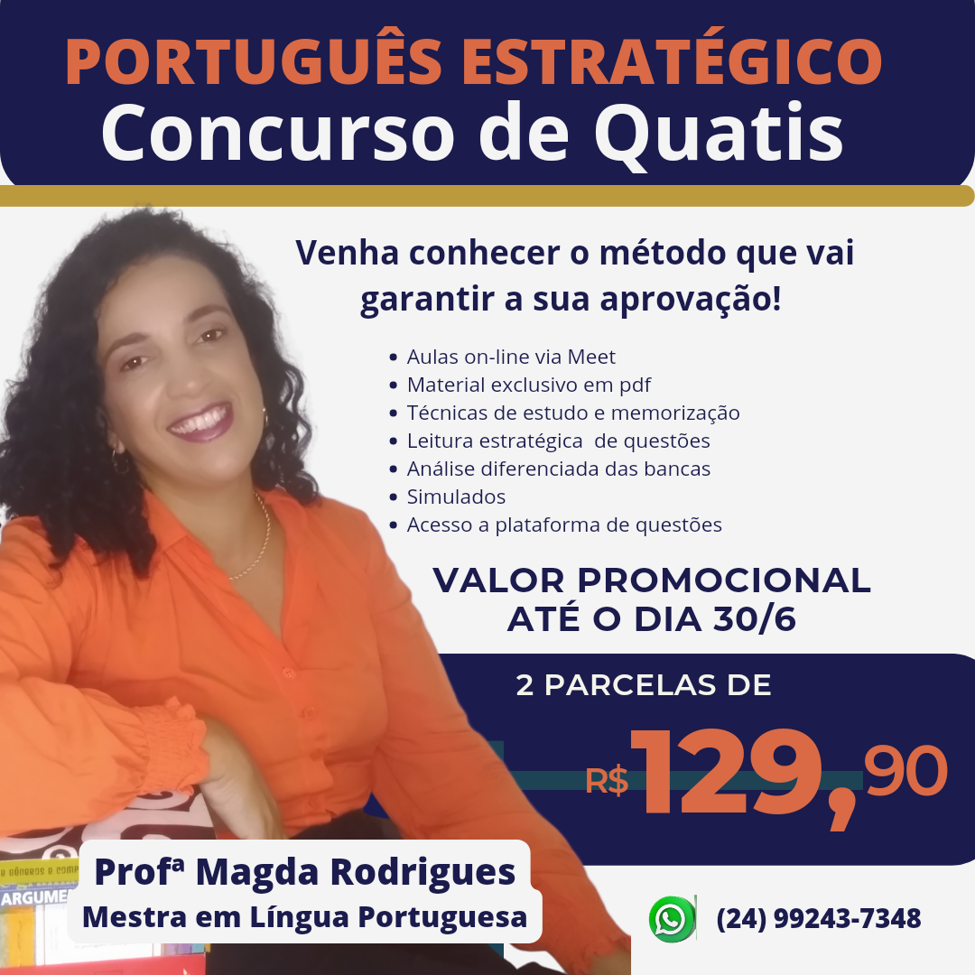 Português Estratégico - Edição Quatis - Magda Rodrigues | Hotmart