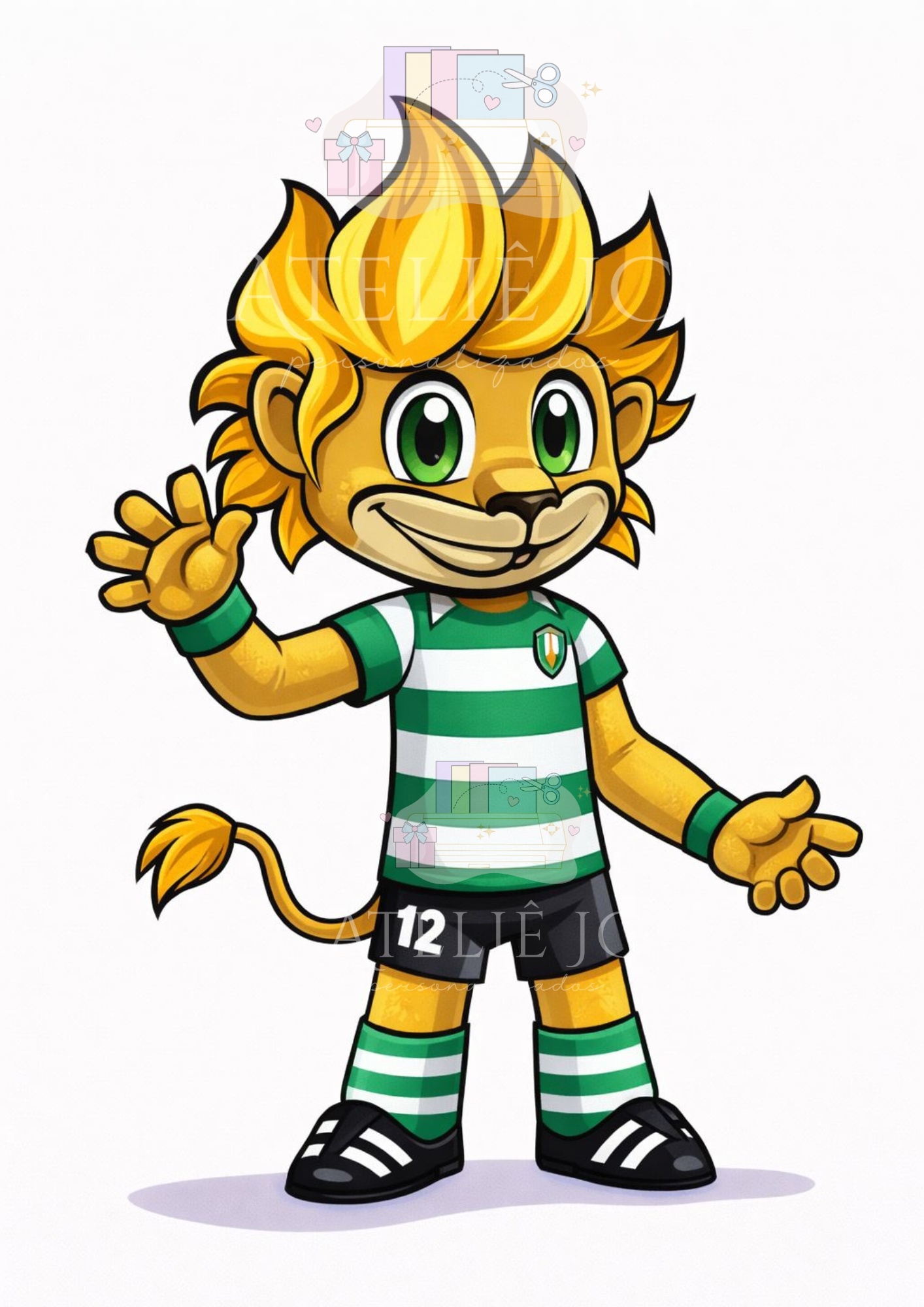 Mascote Jubas Sporting Futebol Clube | Hotmart