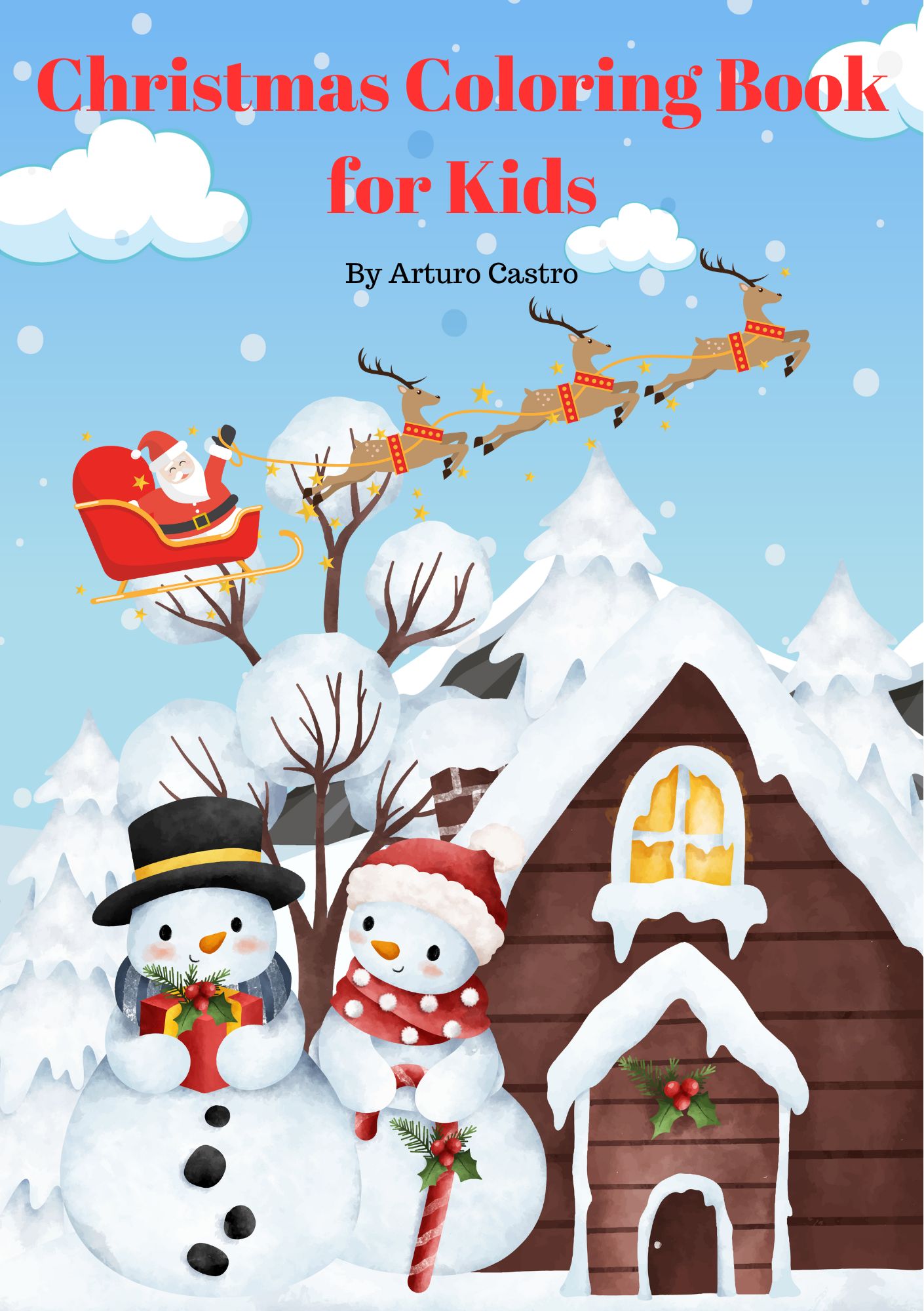 Christmas Coloring Book for Kids - Libro para colorear de Navidad