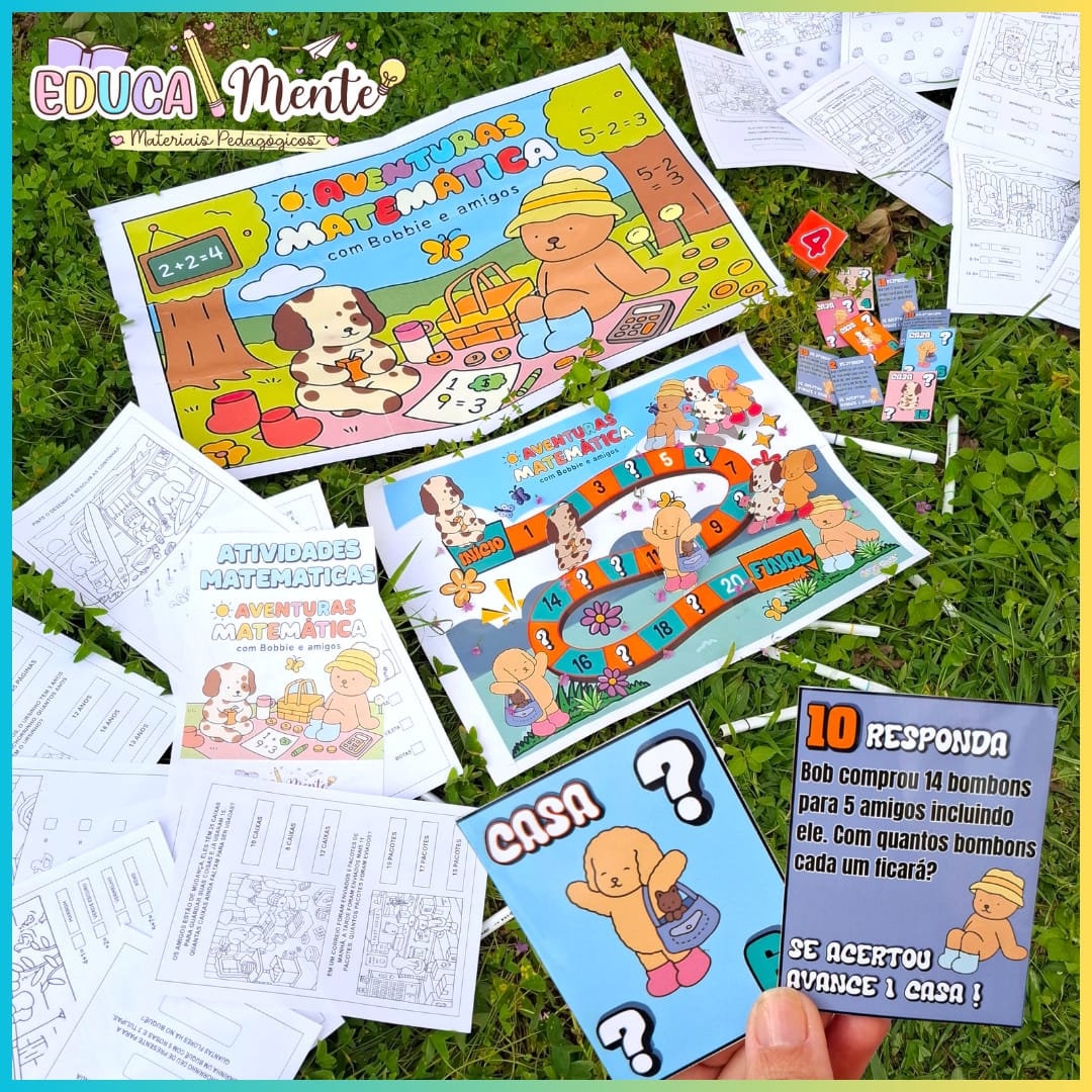 💛 AVENTURAS MATEMÁTICA COM BOBBIE E AMIGOS 🩵 - EDUCA MENTE MATERI...