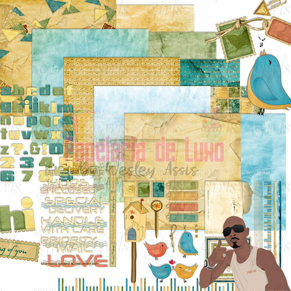 Papel Digital Paper and Elements - Papelaria de Luxo | Hotmart