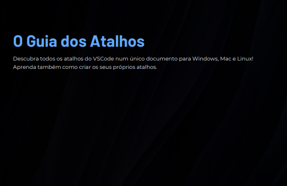 O Guia dos Atalhos do VSCODE - ADVPL FLUIT | Hotmart