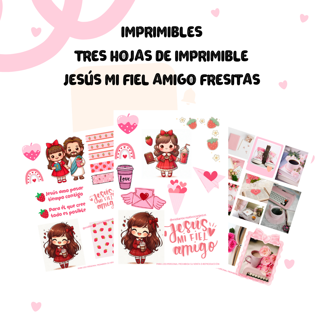 IMPRIMIBLES JESÚS MI FIEL AMIGO - Mi diario creativo con jesus Dia...