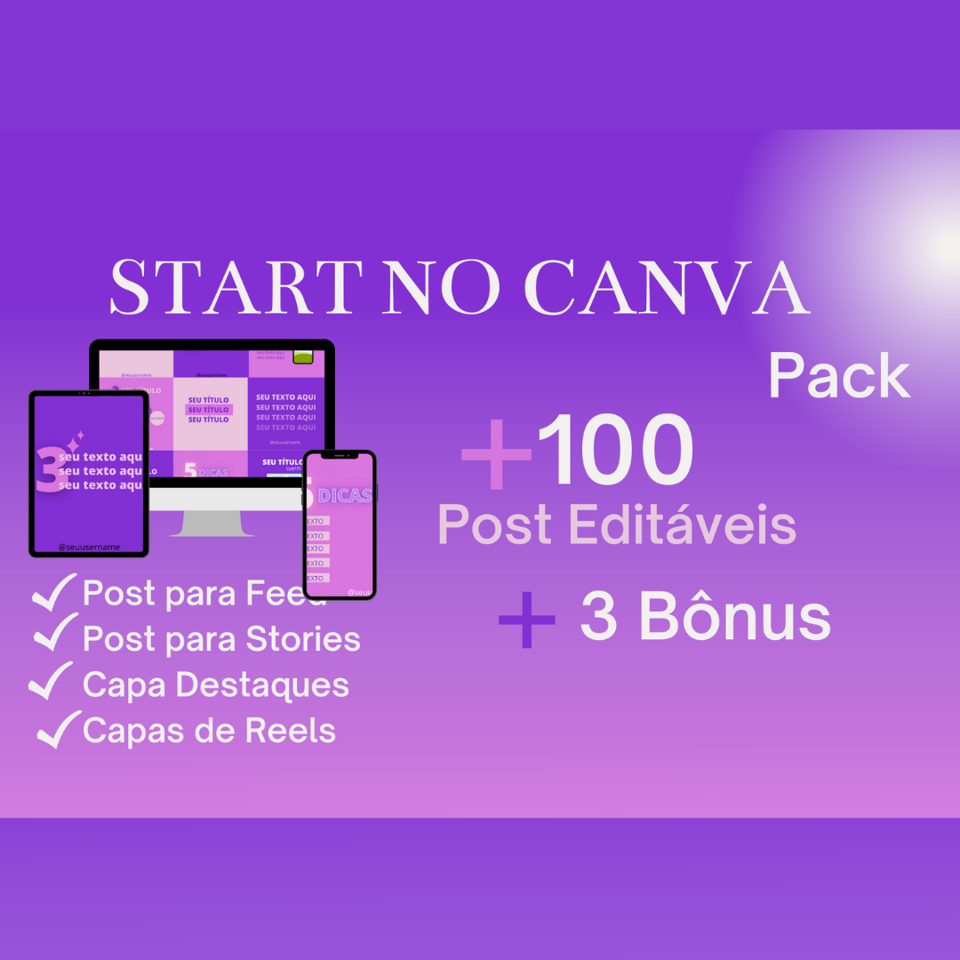 Pack Start no canva - Vitoria Furlin | Hotmart