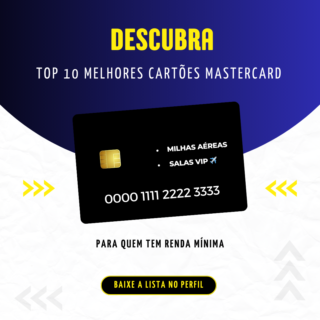 TOP 10 CARTÕES MASTERCARD - Navégue Technology | Hotmart
