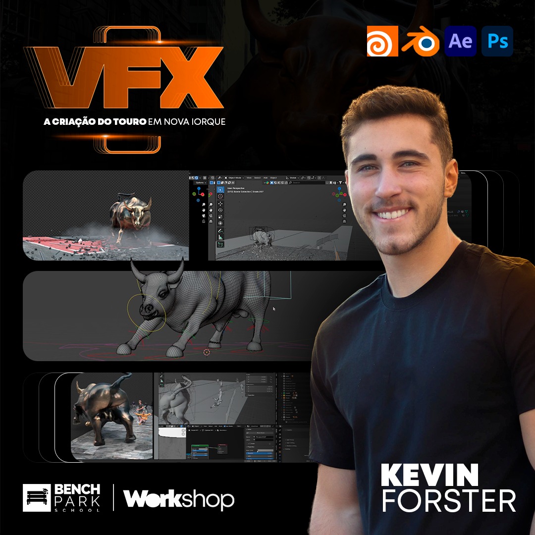 Workshop de VFX com Kevin Forster - A Criação do Touro em Nova Iorq...