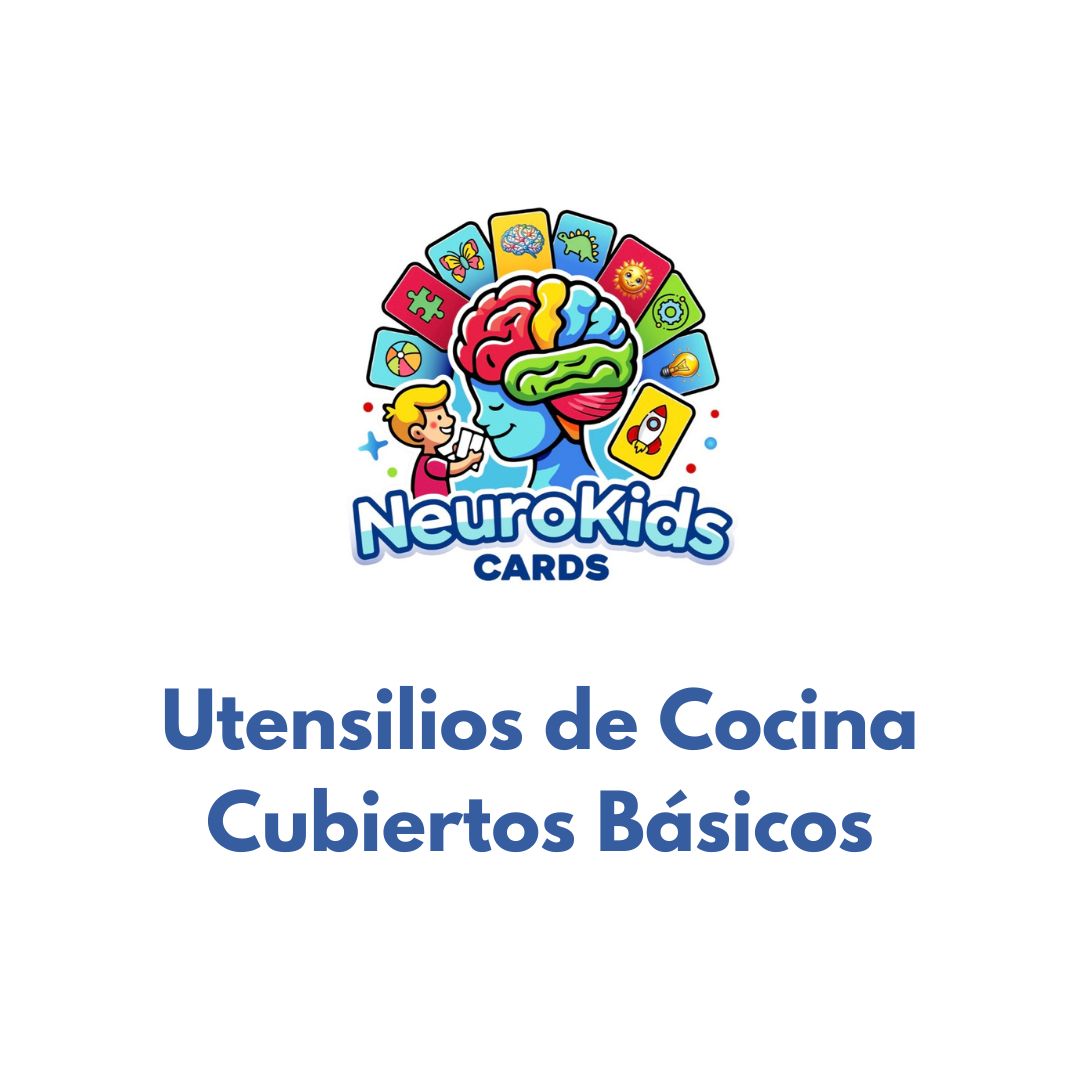 Utensilios de Cocina - Cubiertos Básicos - NeuroKidsCards | Hotmart