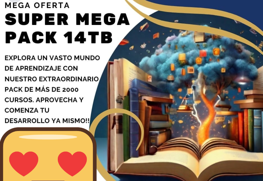 “SUPER MEGA PACK 14TB DE CURSOS”📚