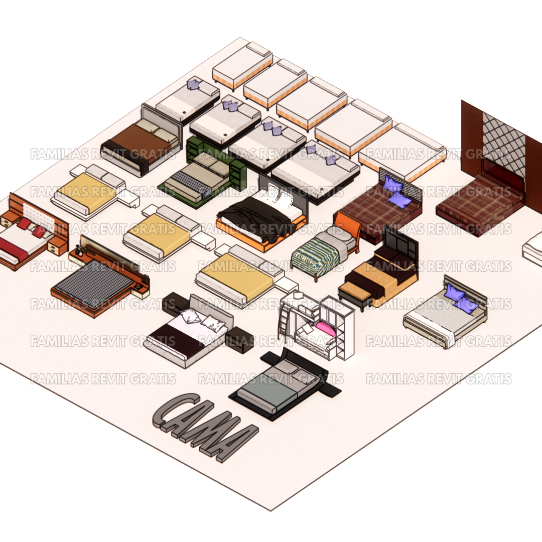 FAMILIAS REVIT PREMIUM DE CAMAS - MASTER BIM | Hotmart