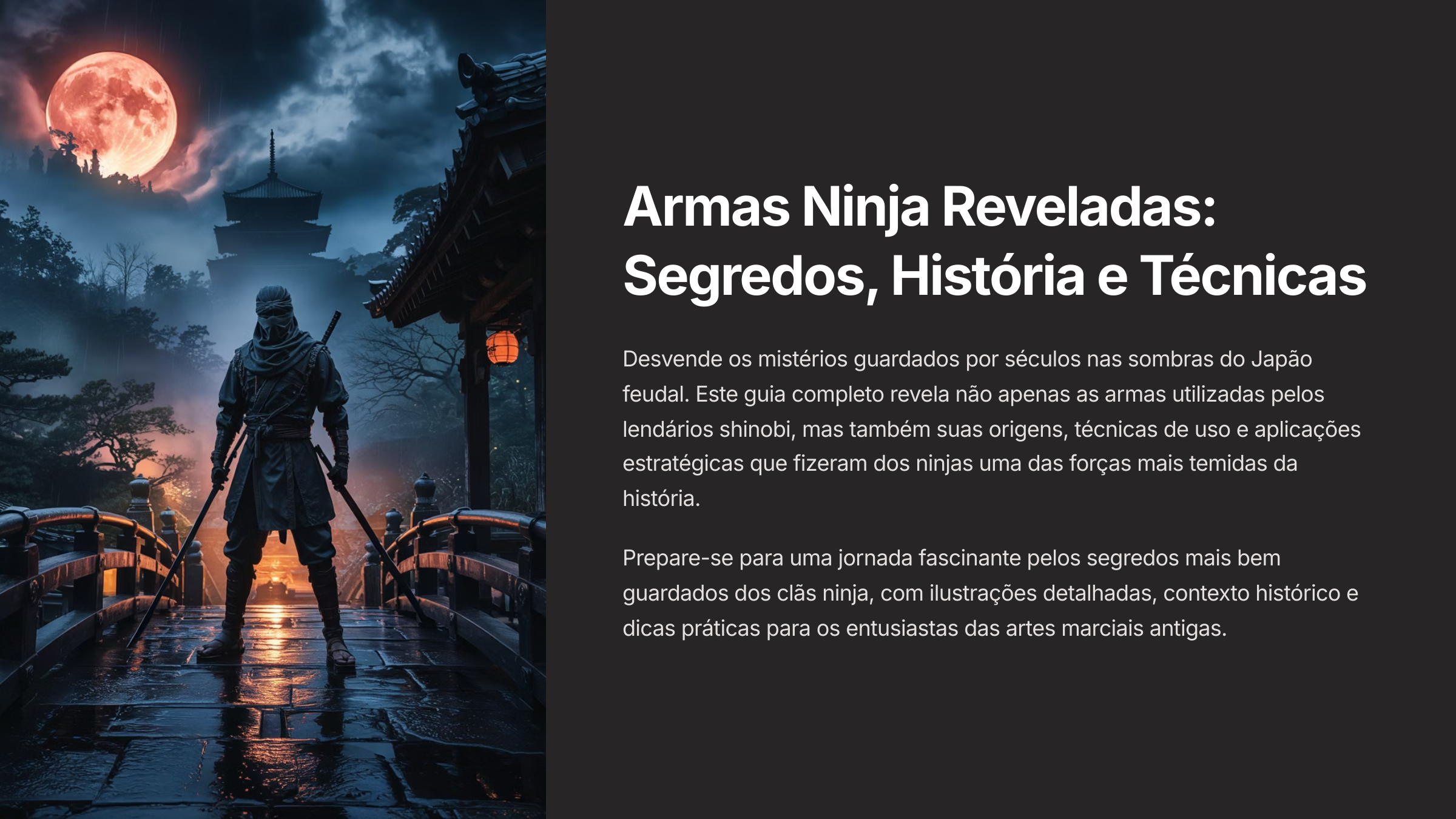 Armas Ninja Reveladas: Segredos, História e Técnicas - Witor Retame...