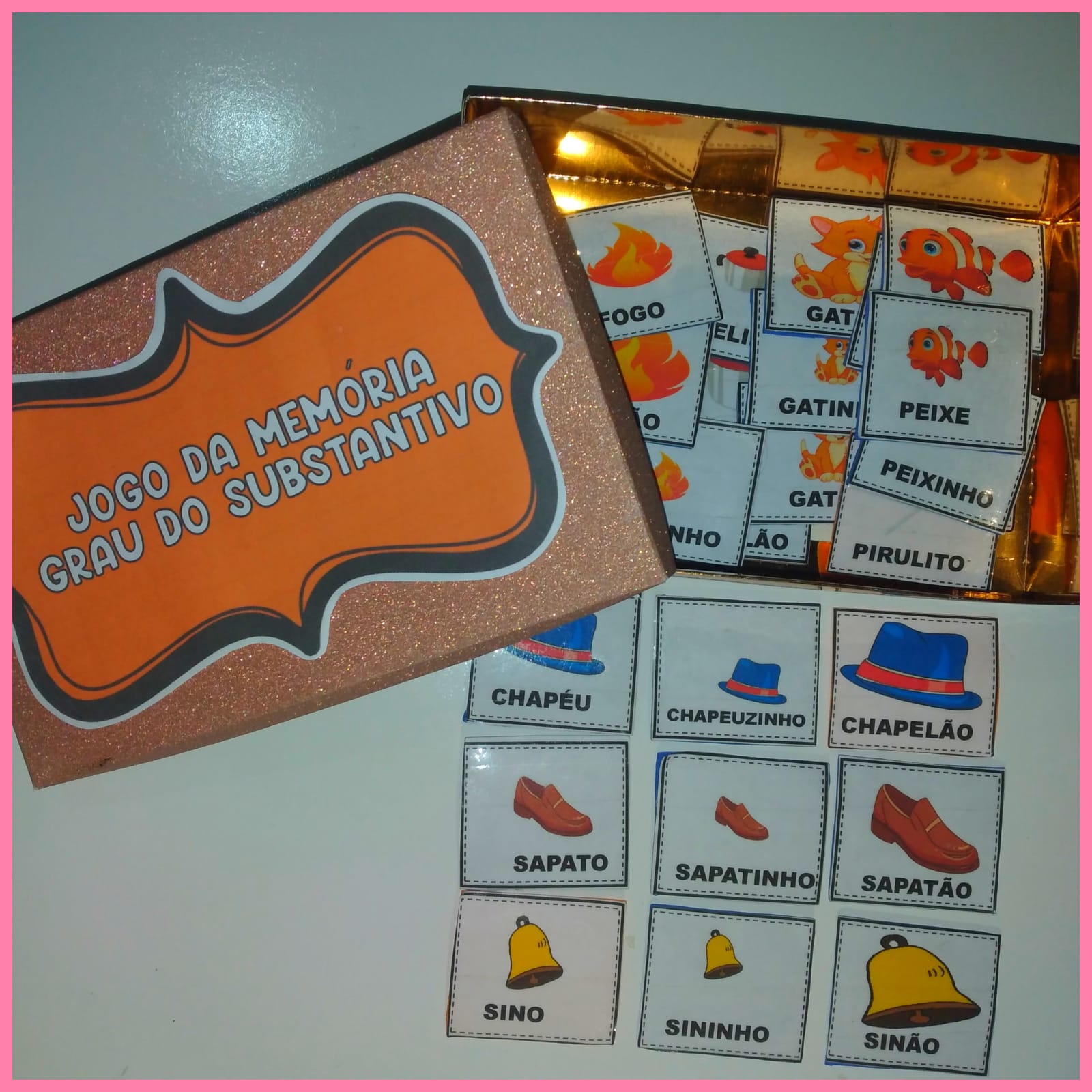 Jogo da memória GRAU DO SUBSTANTIVO - Natália Ramos dos Santos | H...