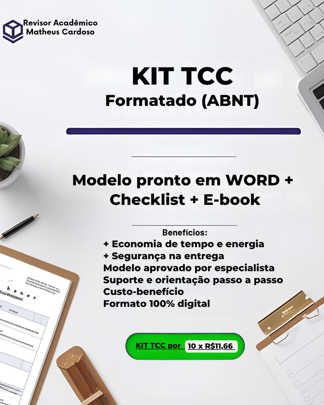 TCC ACELERADO: Modelo, Checklist e Guia Completo para Começar Hoje!