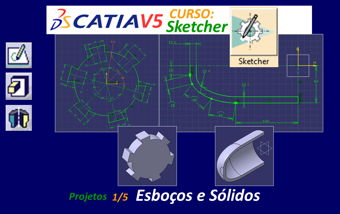 Catia V5 Sketcher Apostila Cláudio Citrângulo Hotmart 
