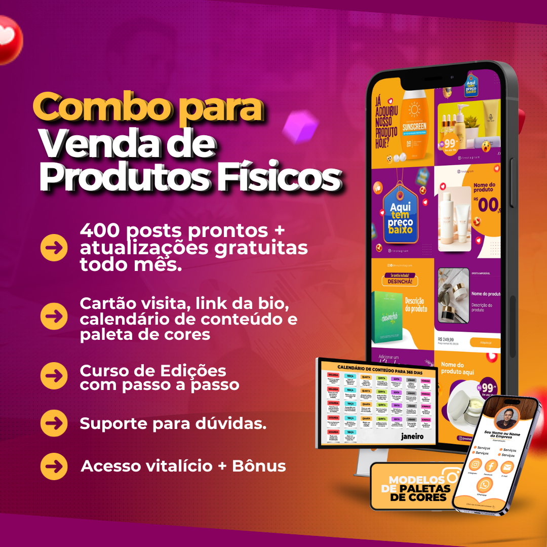 Combo para Venda de Produtos Físicos