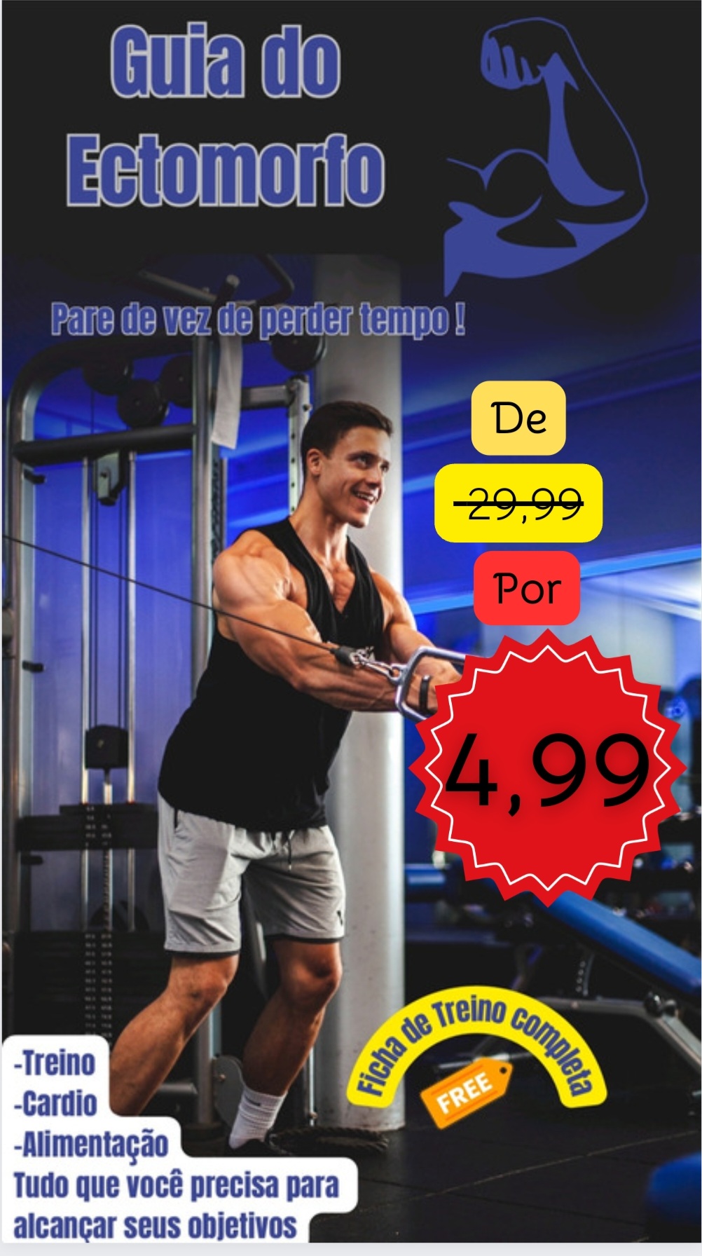 GUIA DO ECTOMORFO+FICHA DE TREINO GRÁTIS