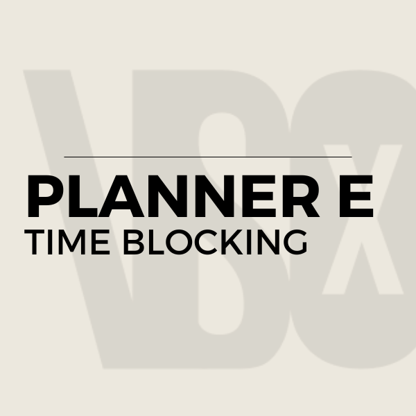 Planner e Time Blocking - verso x | Hotmart