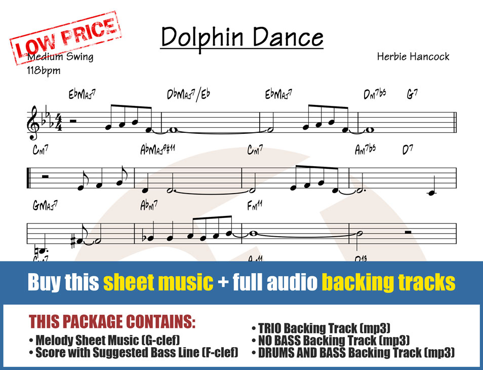 Dolphin Dance (Sheet Music + Backing Tracks) - Backing Track Center...