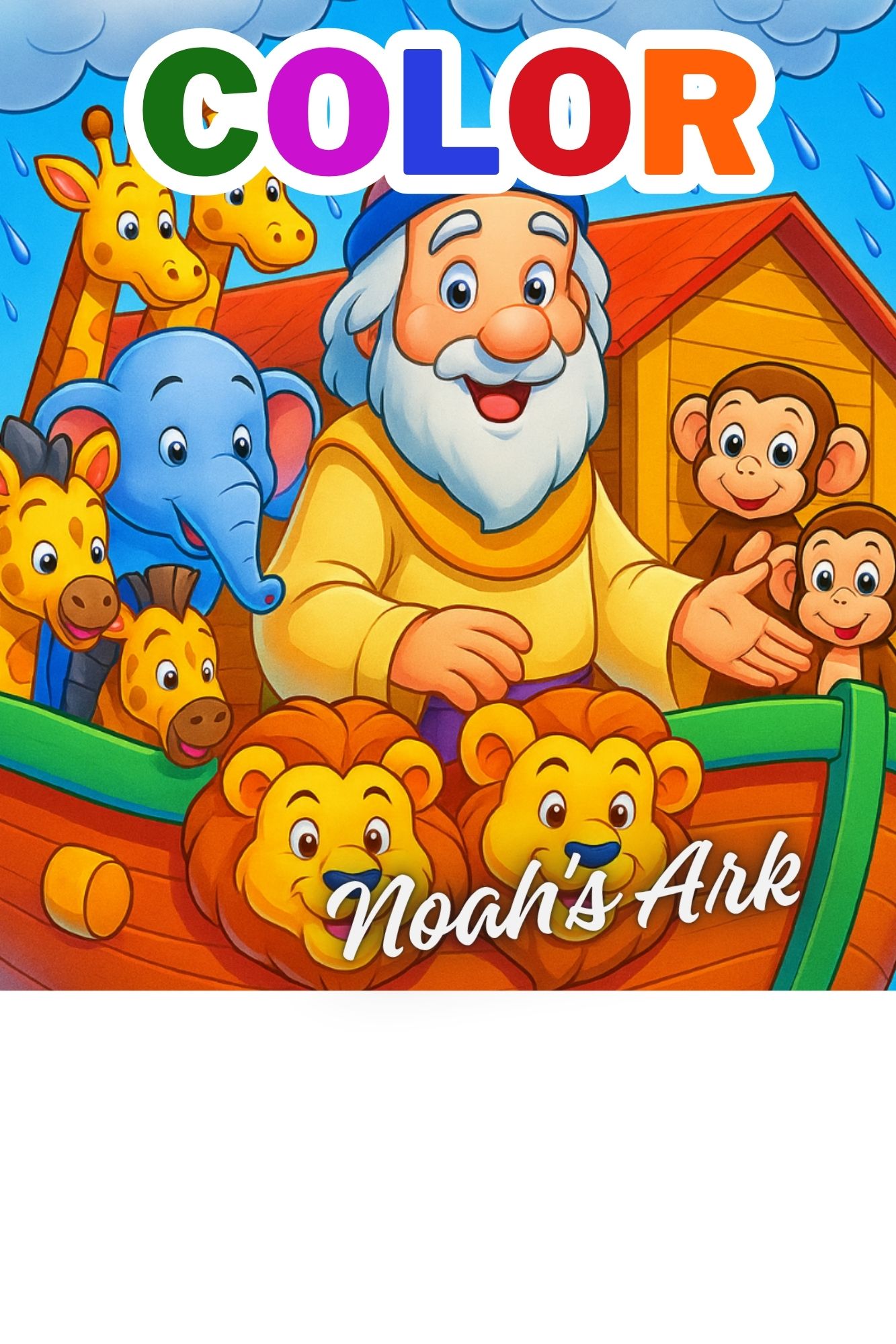 Noah’s Ark – Printable Bible Coloring Book for Kids - Andreia Borge...