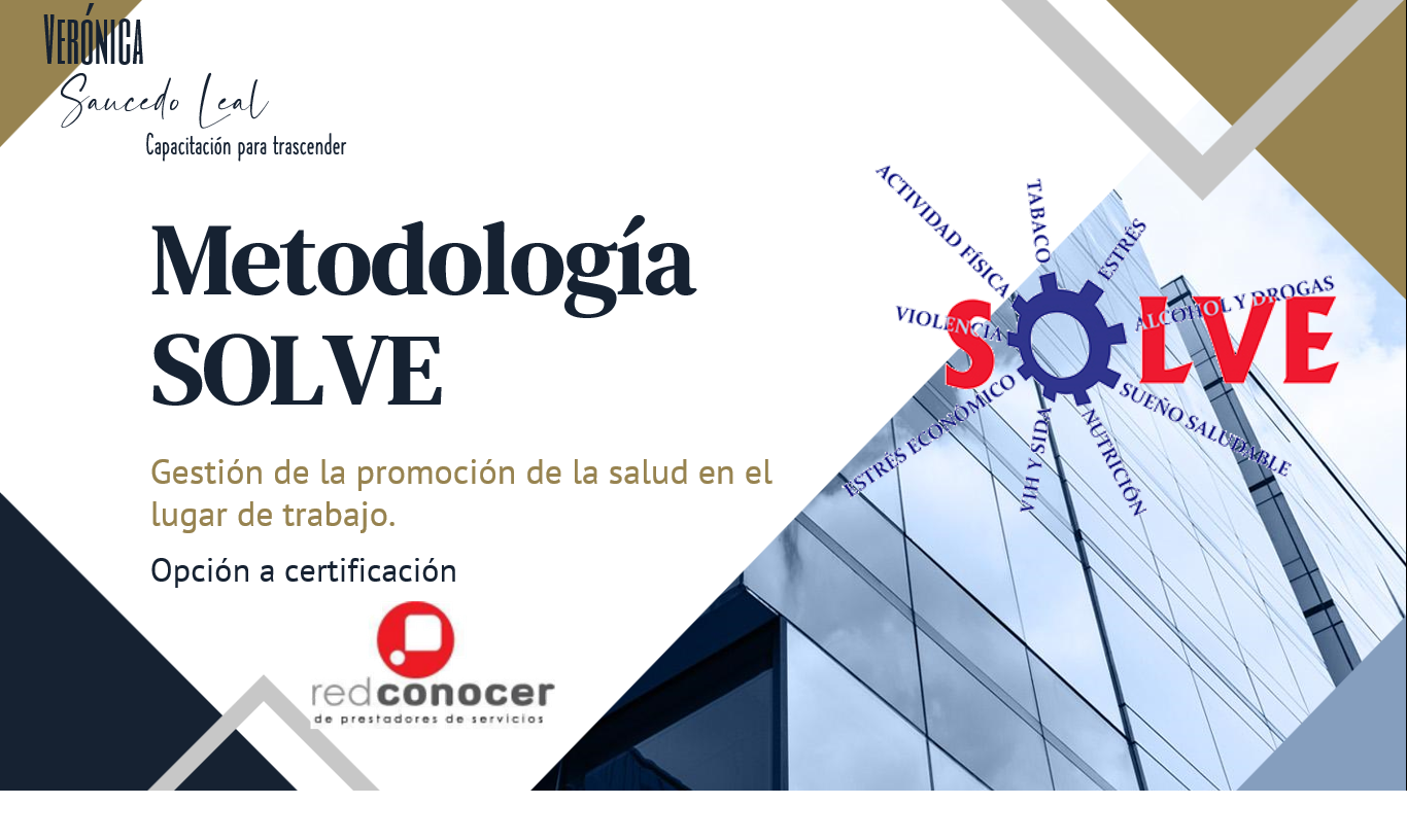 Metodología SOLVE: Promoción de la salud en el trabajo (Opción a ce...