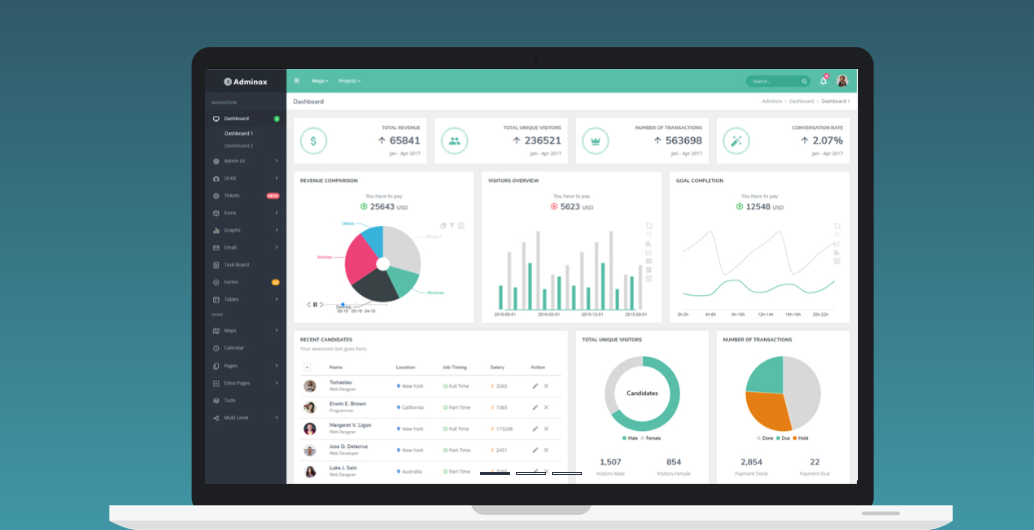 Template Admin Dashboard Premium Adminox_v1.3 - andres emilio bonil...