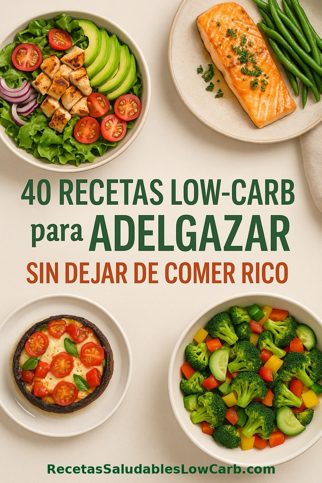 40 recetas saludables low carb - Ezequiel Suárez | Hotmart