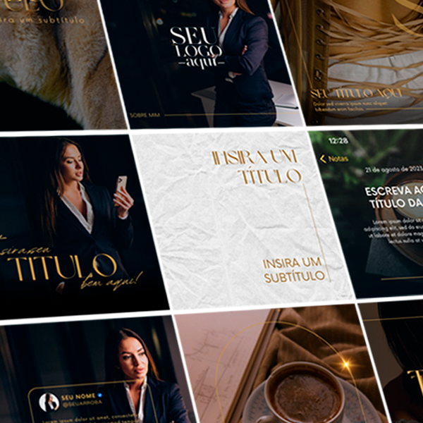 Pack Canva Elegante com + 60 templates