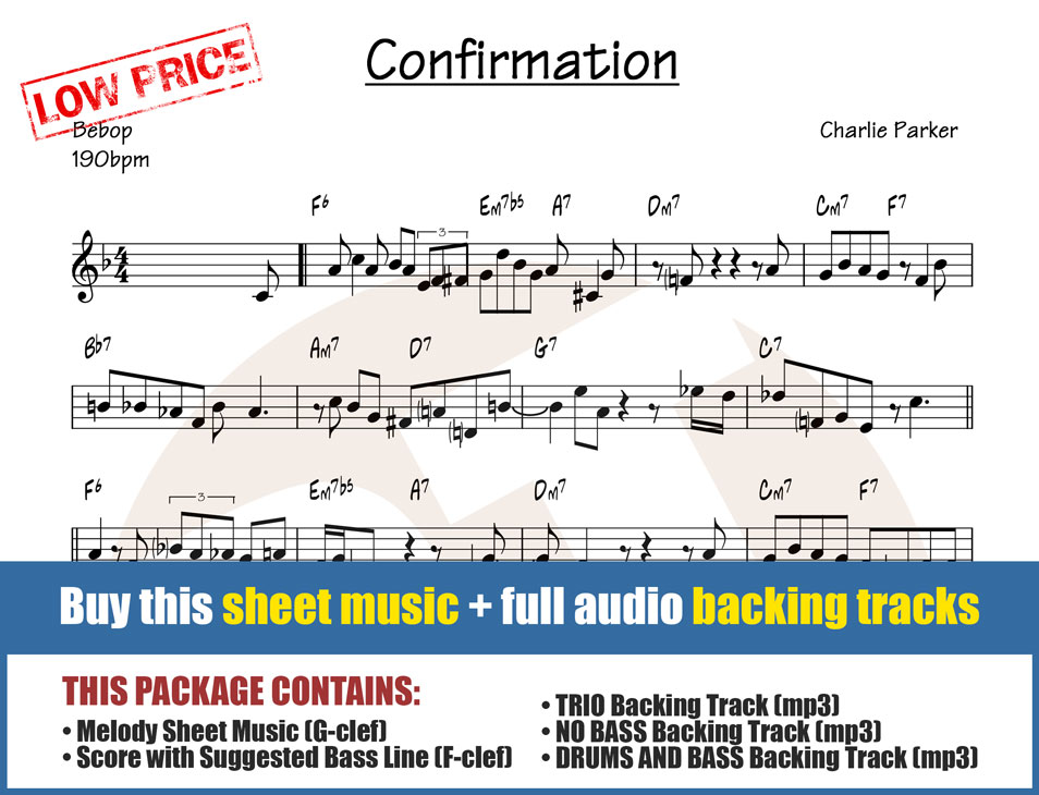 Confirmation (Sheet Music + Backing Tracks) - Backing Track Center ...