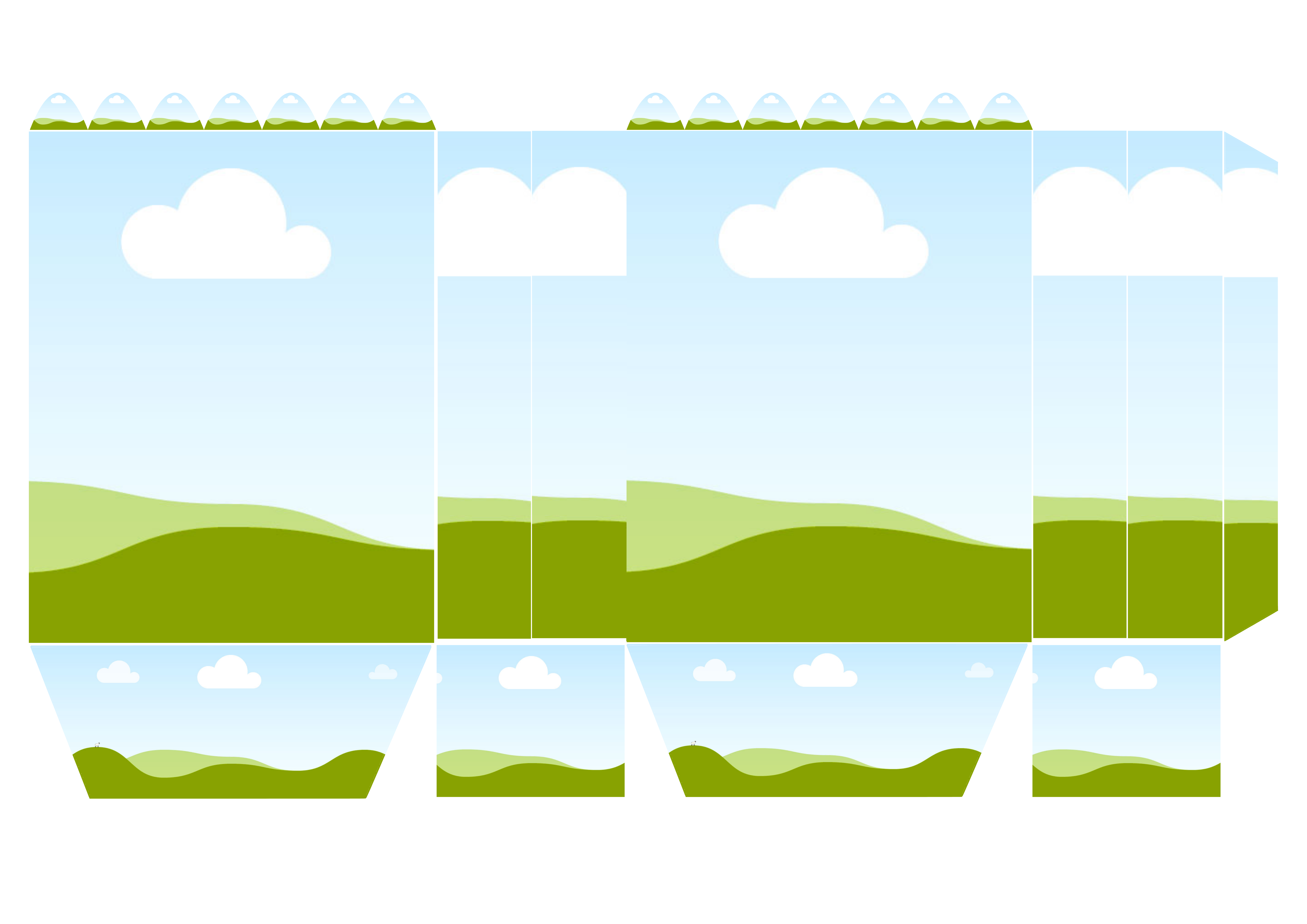 Molde e Frame Editável – Caixa/Sacola de Presentes - elysjurado