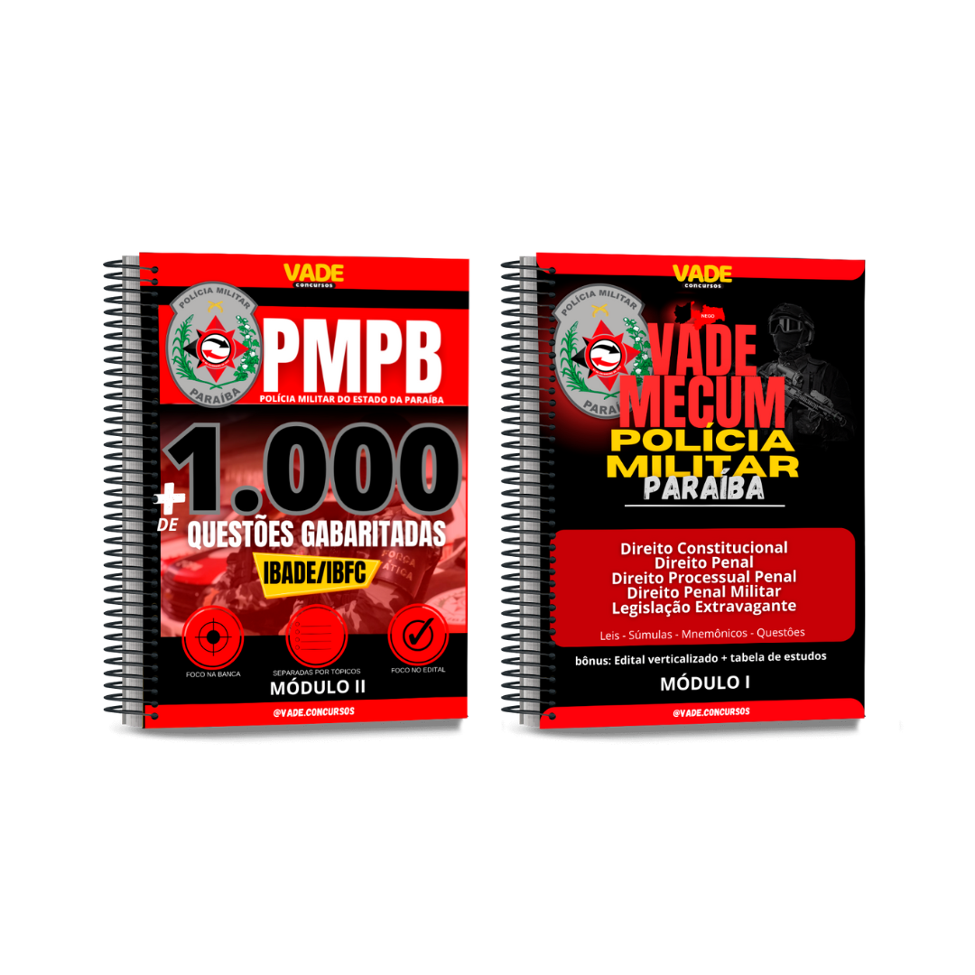 COMBO - PMPB - VadeConcursos | Hotmart