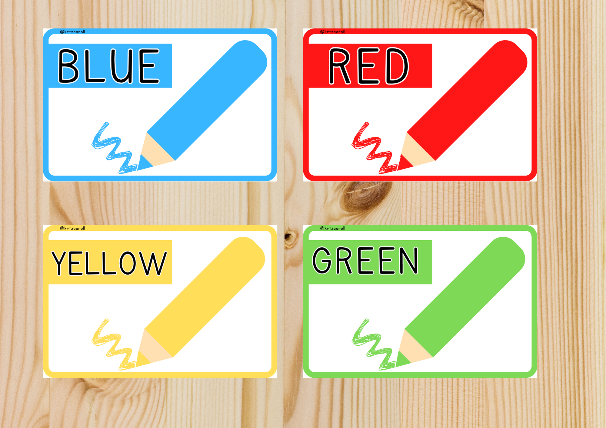Colors | 1st Grade | Classroom Flashcards