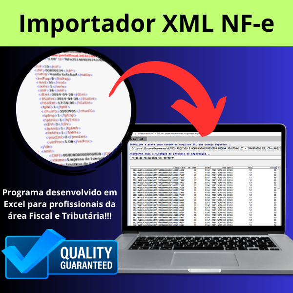 Programa Excel Importador XML NF-e (Programa Automatizado) - Leonar...