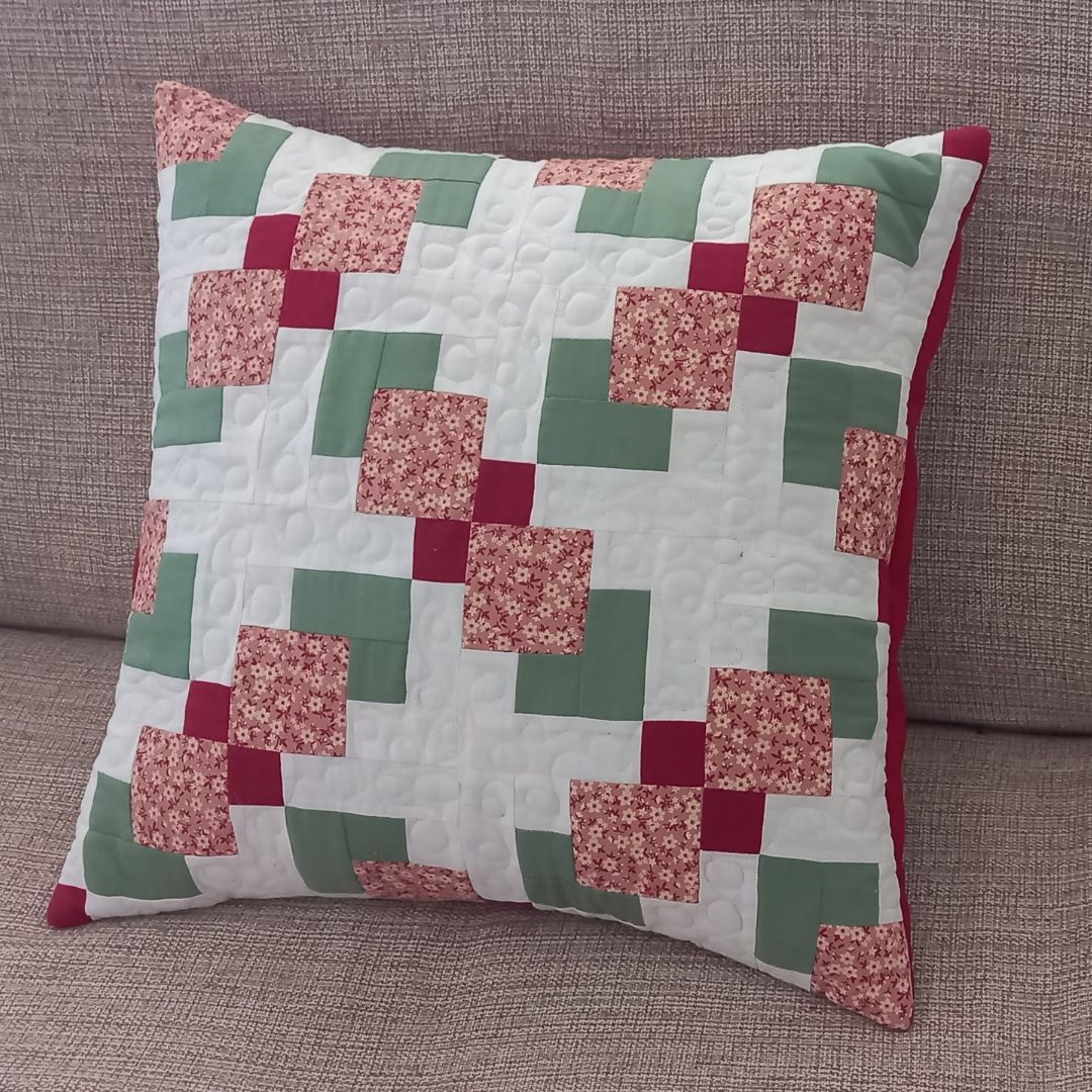 Almofada com patchwork 1