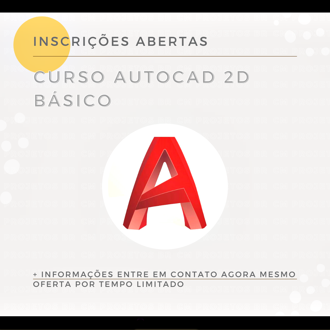 CURSO DE AUTOCAD 2D BÁSICO PARA ARQUITETURA OU ENGENHARIA (AO VIVO)
