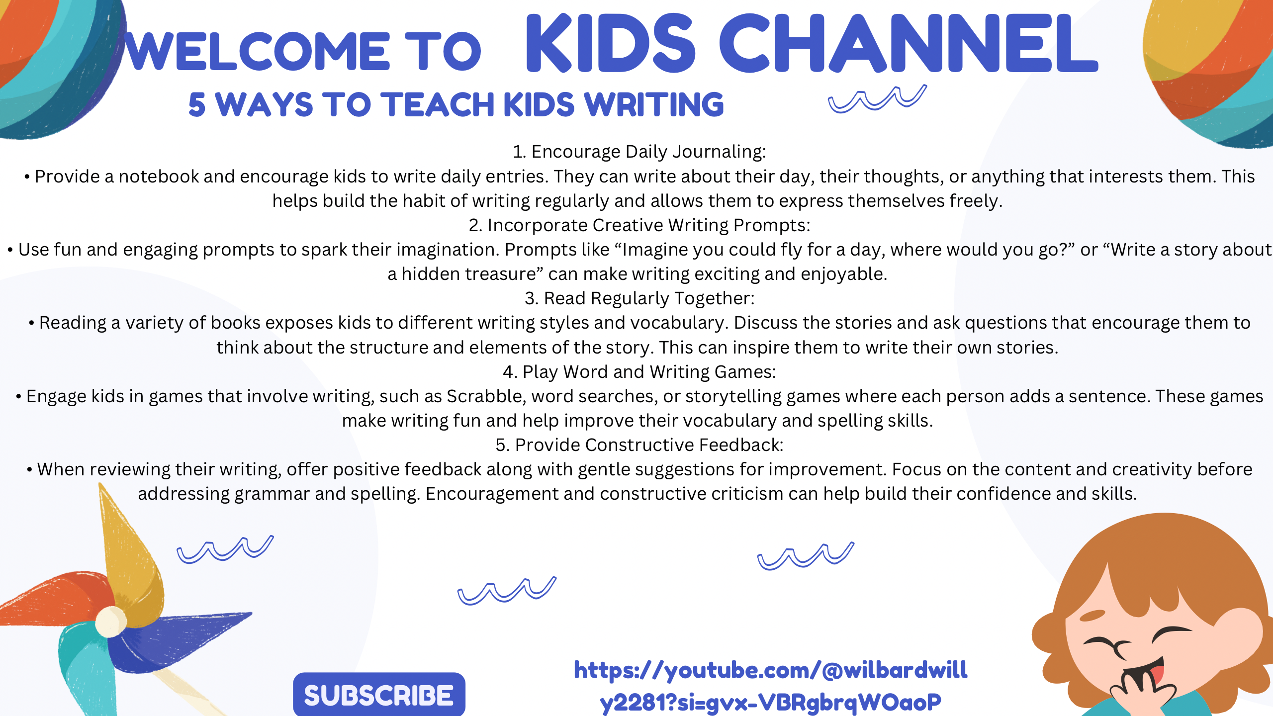 5 Ways to teach kids writing