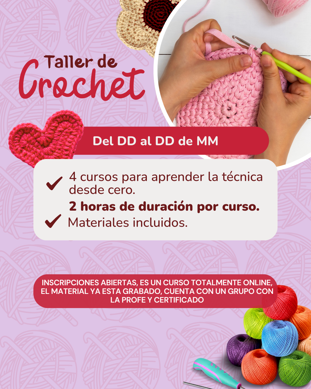 taller de crochet - Maria Andreoli de alquimia digital | Hotmart
