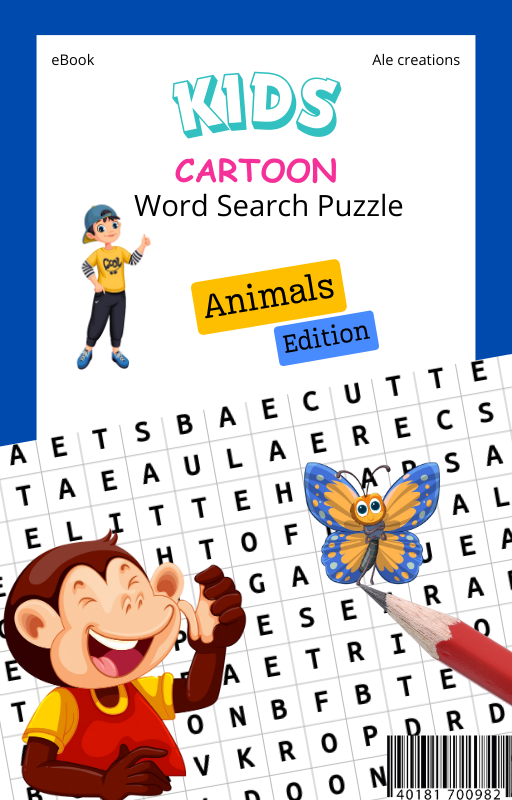 KIDS Cartoon Word Search - Alexander Coronado Hernández | Hotmart