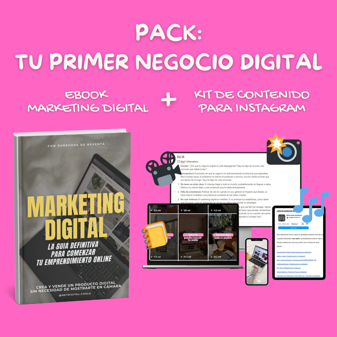 Pack Tu primer negocio digital