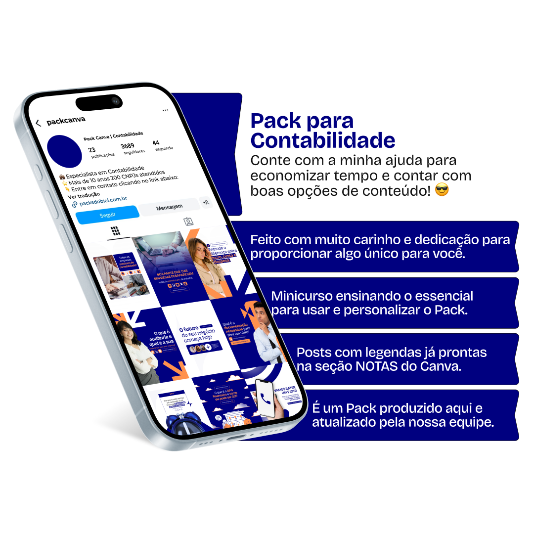 Pack Canva - Contabilidade - Gabriel | Packs, Conteúdo e Design | H...