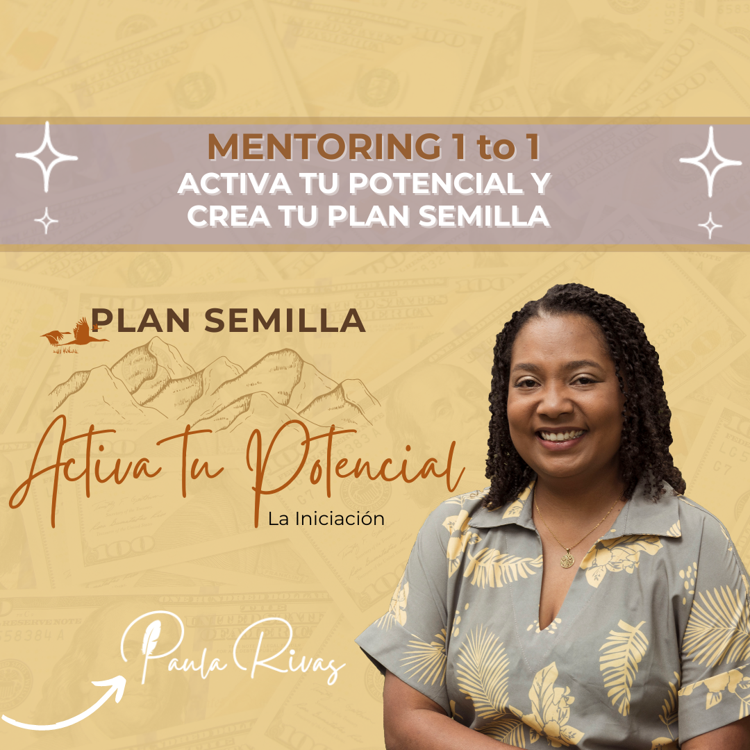 Mentoring 1 to 1 Activa tu Potencial y Construye tu Plan Semilla
